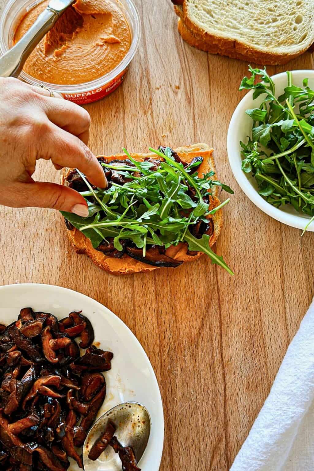 Open-Face Mushroom Sandwich Recipe | Vegan & Savory