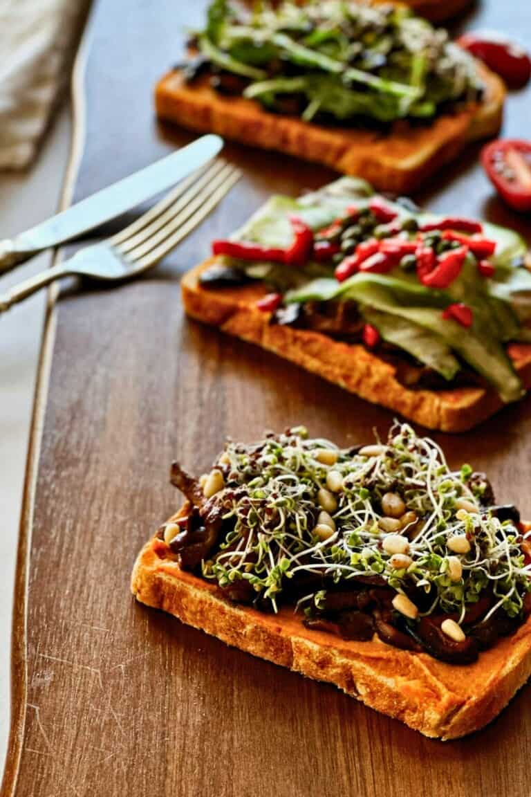Open-Face Mushroom Sandwich Recipe | Vegan & Savory