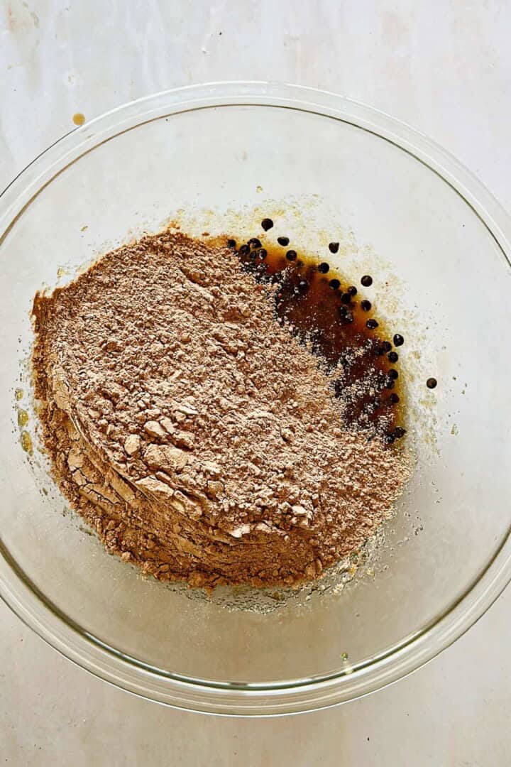 Vegan Double Chocolate Crinkle Cookies
