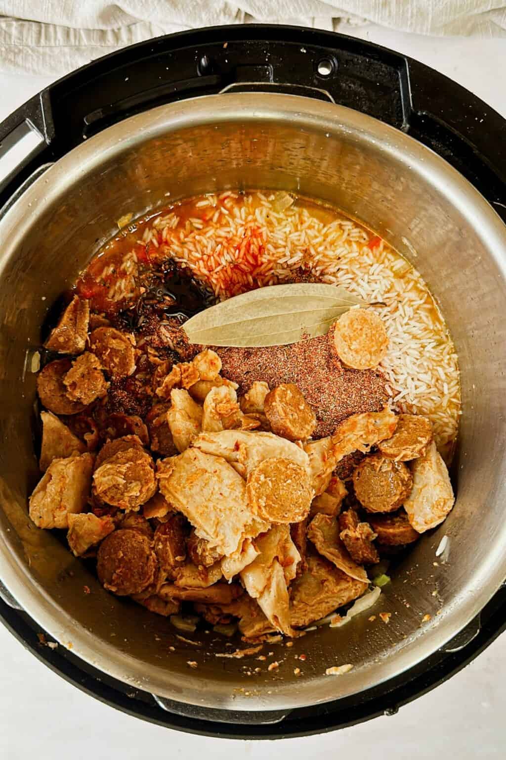 Vegan Instant Pot Jambalaya