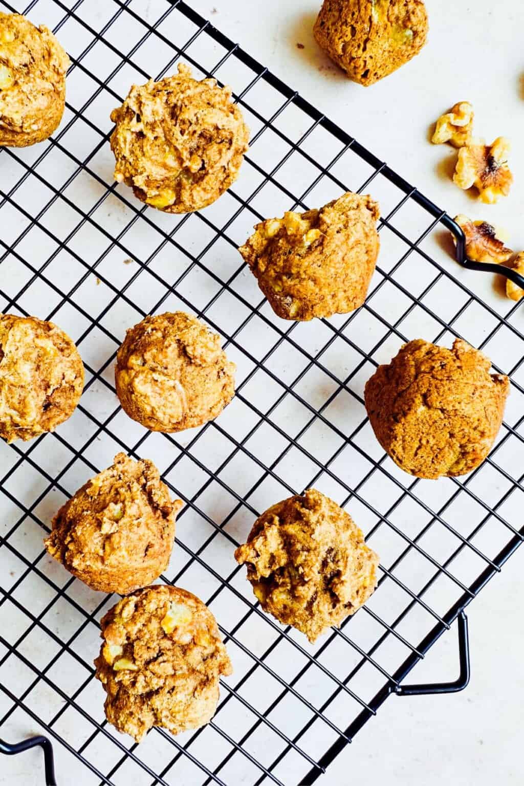 Mini Vegan Banana Muffins - Made with Whole Wheat!