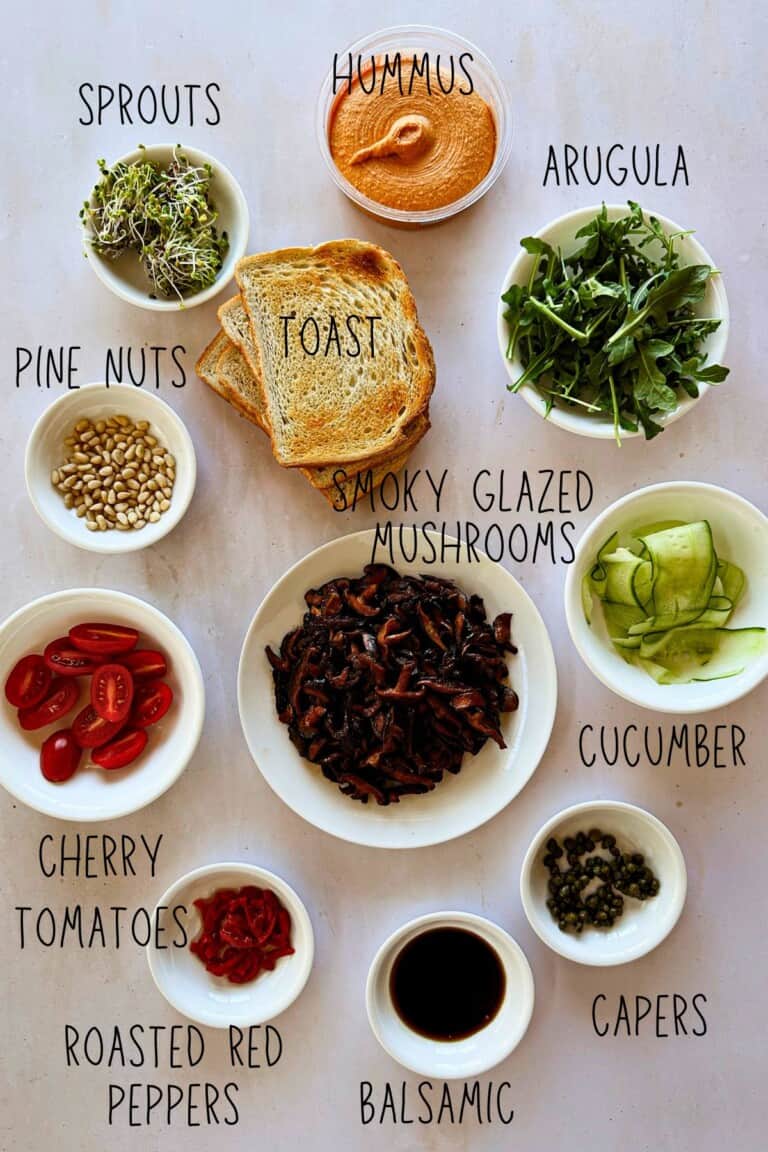 Open-Face Mushroom Sandwich Recipe | Vegan & Savory