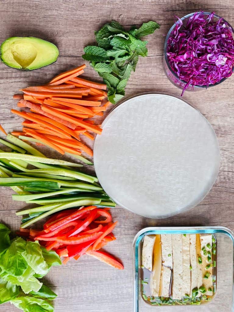 Vegan Summer Rolls - No Cooking Required!