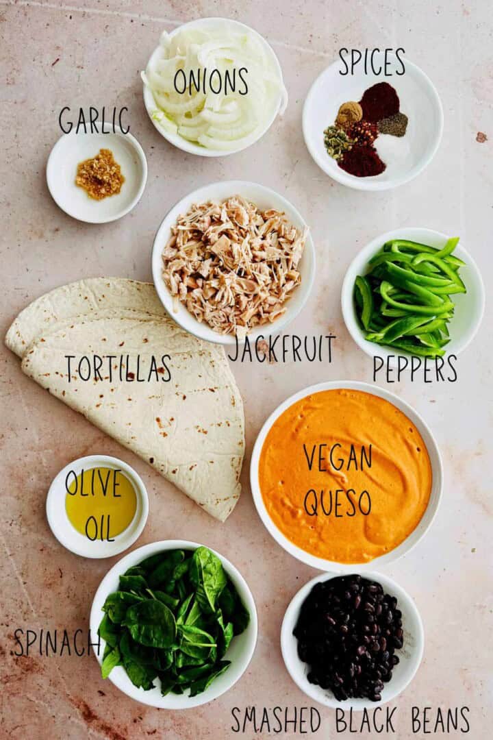 Vegan Jackfruit Quesadillas