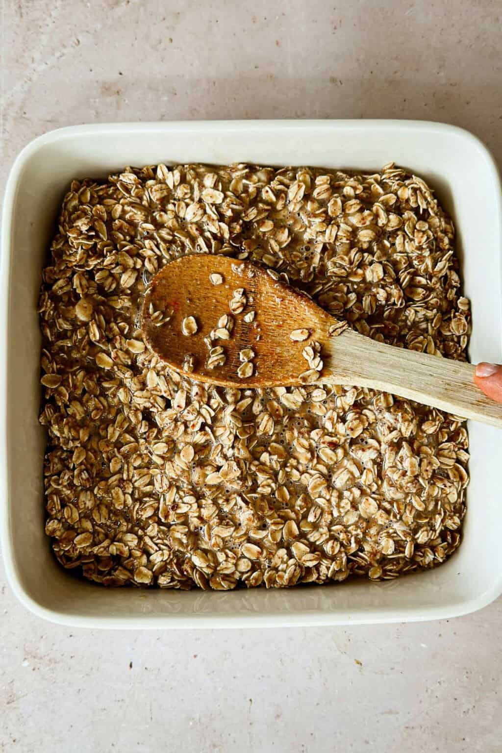 Baked Vegan Banana Oatmeal Casserole