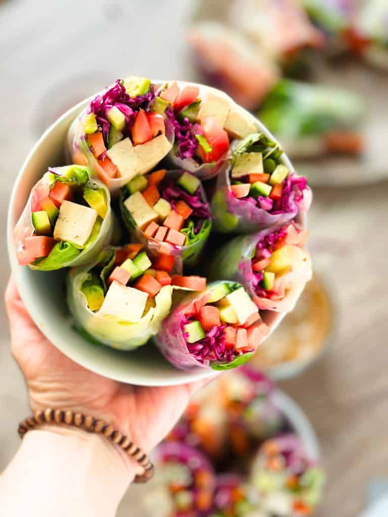 Vegan Summer Rolls - No Cooking Required!