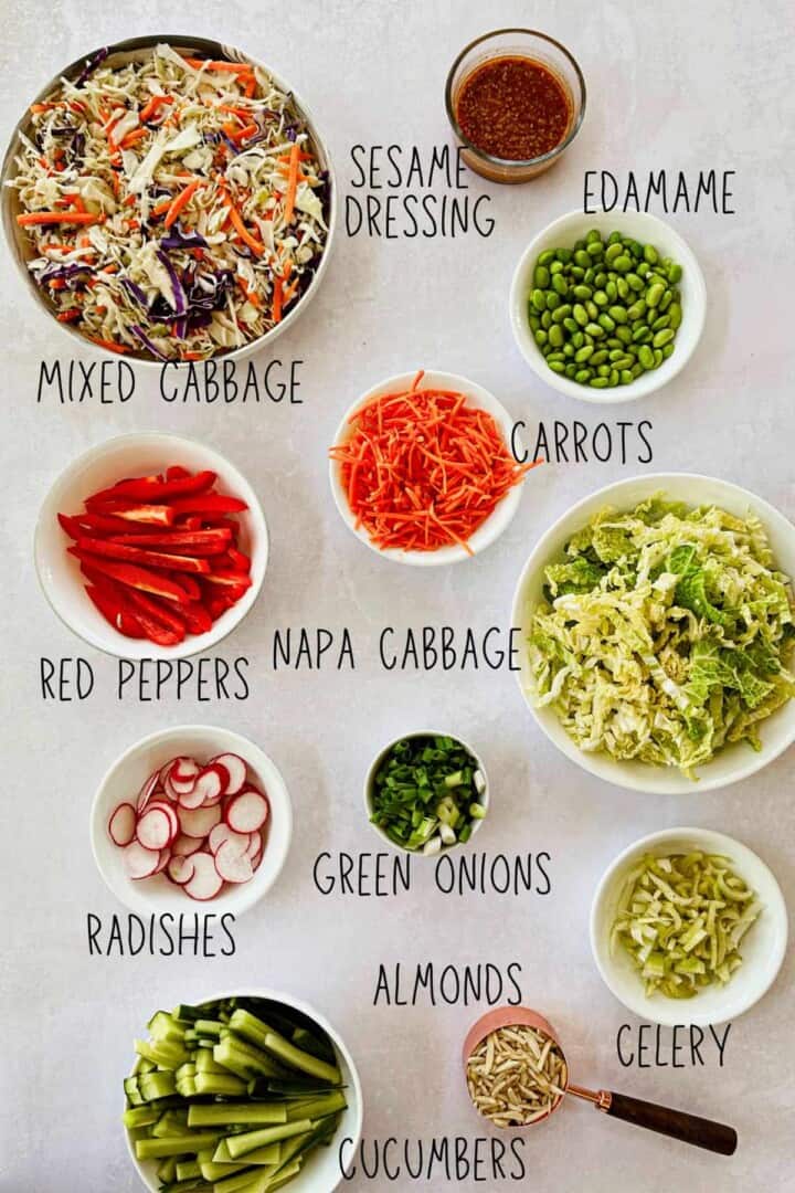 Asian Chopped Salad With Sesame Dressing