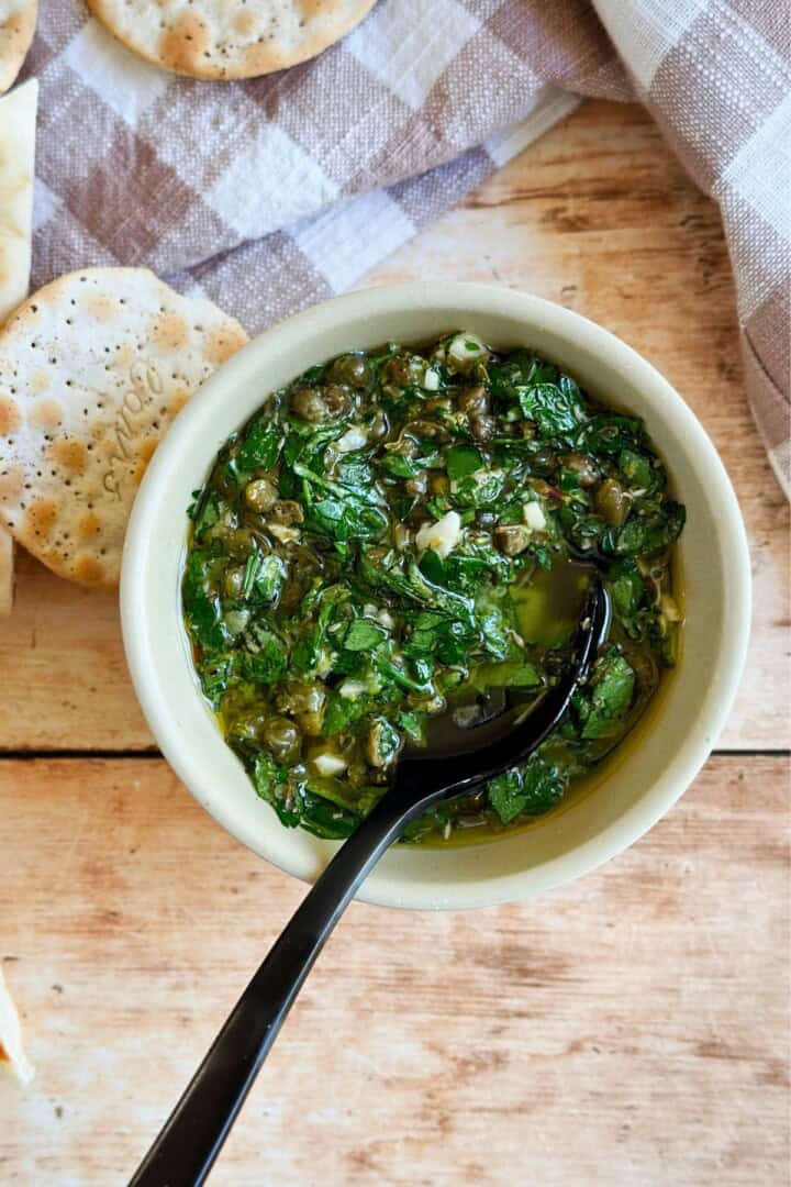 Lemon Caper Salsa Verde | Ready in 10 Minutes