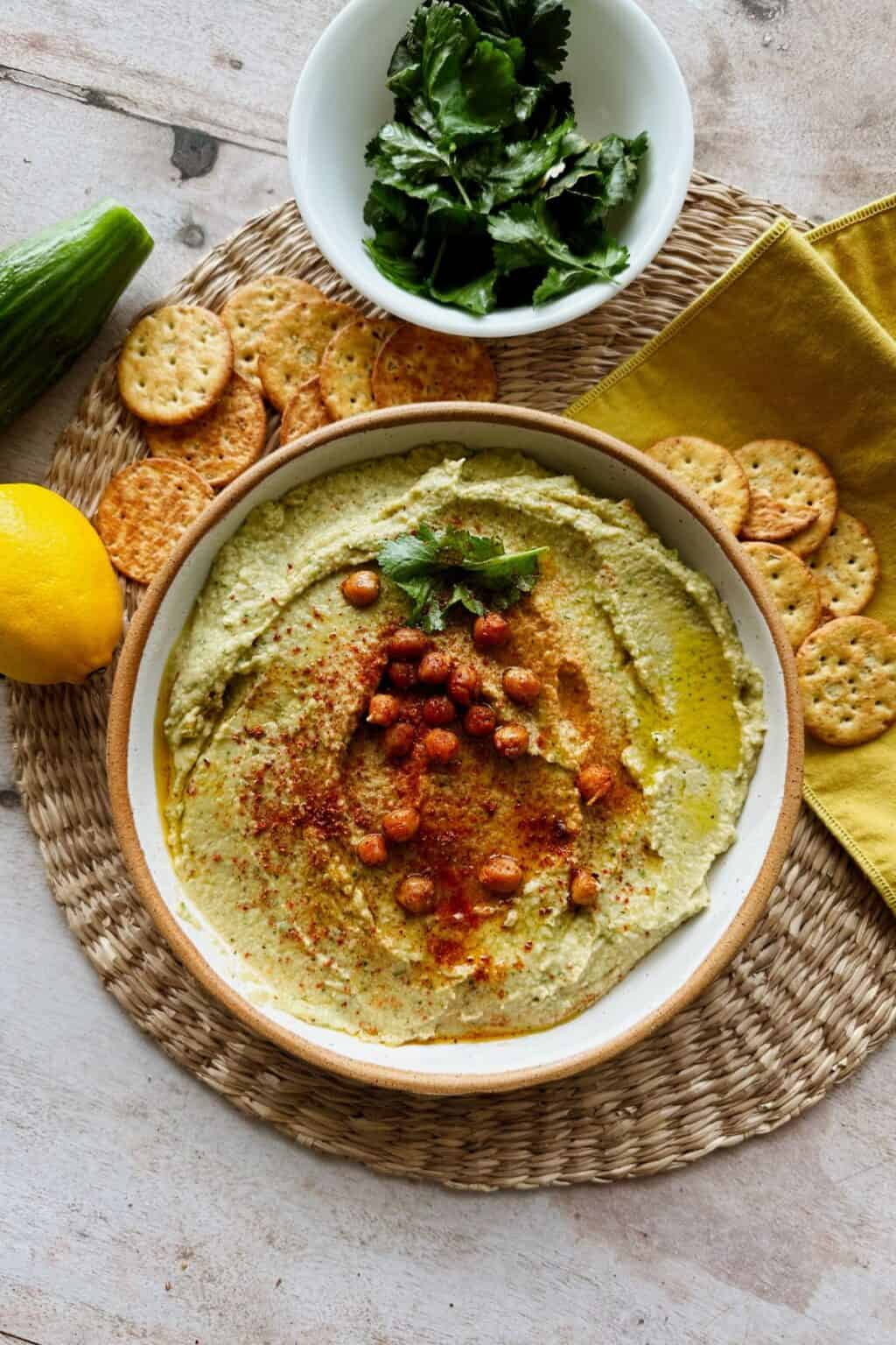 Cucumber Hummus | 5 Minute Recipe