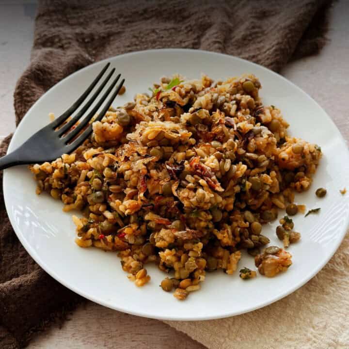 One-Pot Lentils and Rice